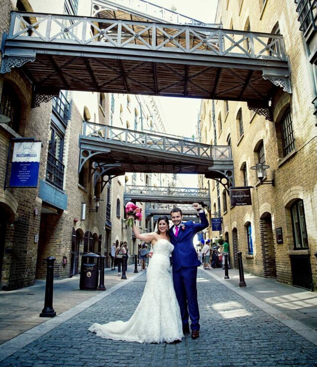 Southwark Cathedral wedding with Butlers Wharf, Tower Bridge ...